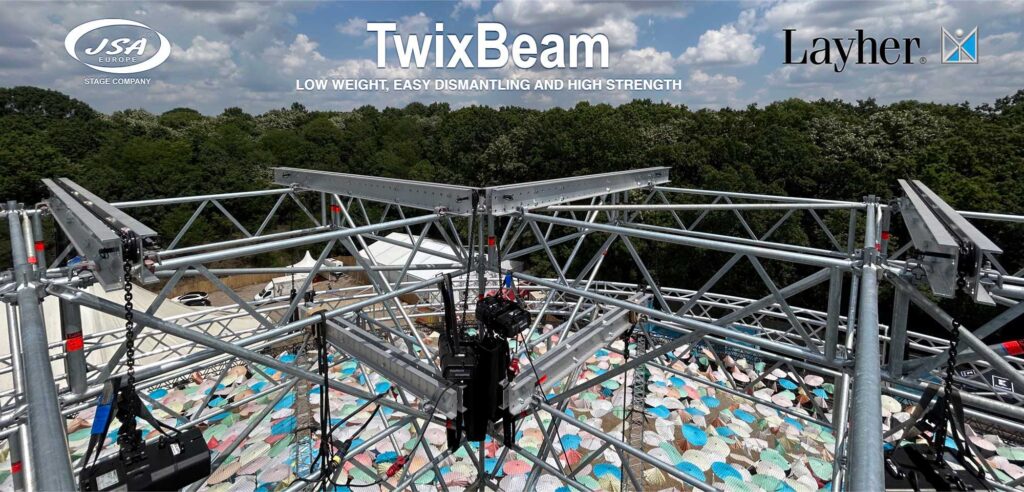 JSA AND INNOVATION. TWIXBEAM FROM LAYHER – GREAT ELEMENT FOR RIGGING – JSA STAGE COMPANY